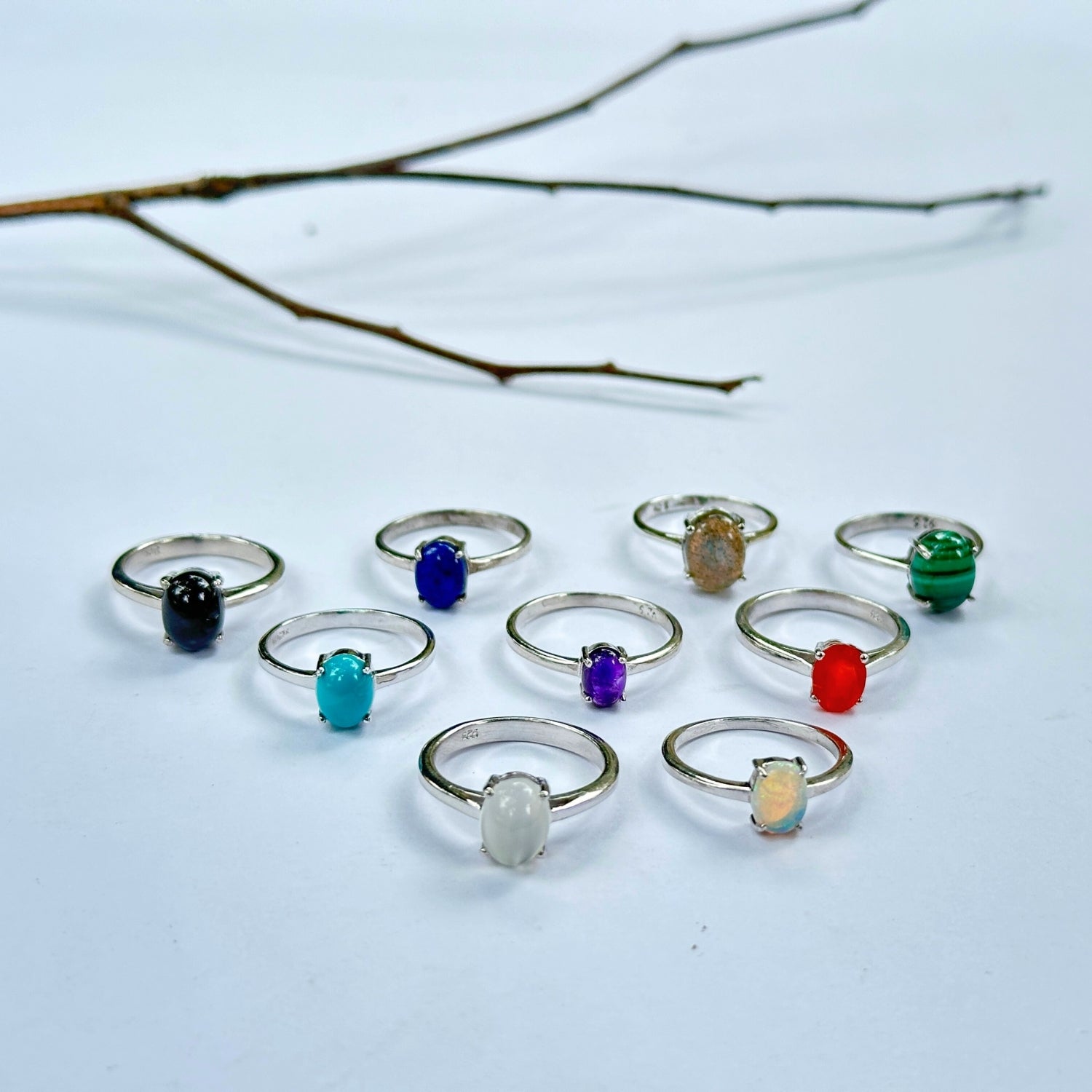 Linz Gemstone Silver 925 Rings